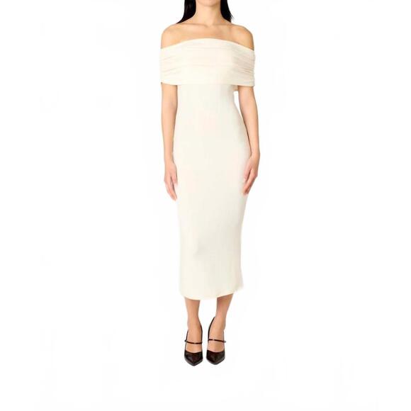 Nia | Dresses | New Nia Celine Midi Dress In Ivory | Poshmark
